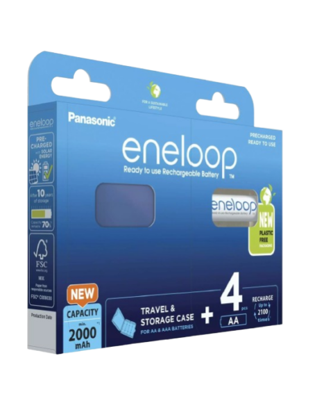 Panasonic Eneloop Aa 4 Pcs With Storage Box Kaufimrausch De